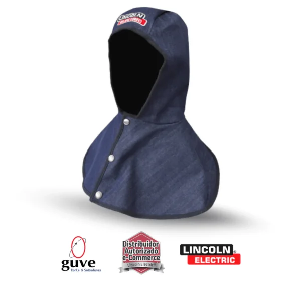 Capucha Soldador LINCOLN Mezclilla 14oz | Protección Total | 2 Pzas